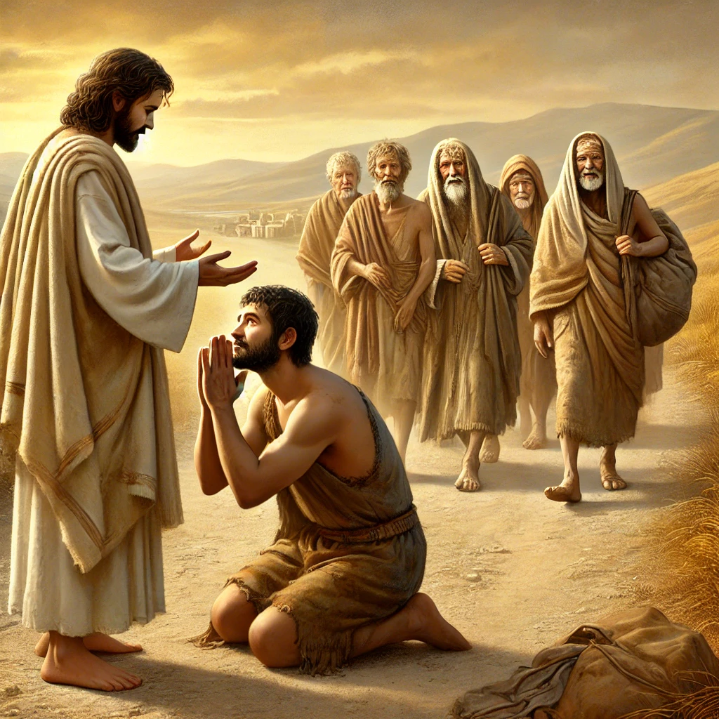 Jesus Heals Ten Men of Leprosy - Miracles-of-Jesus.com